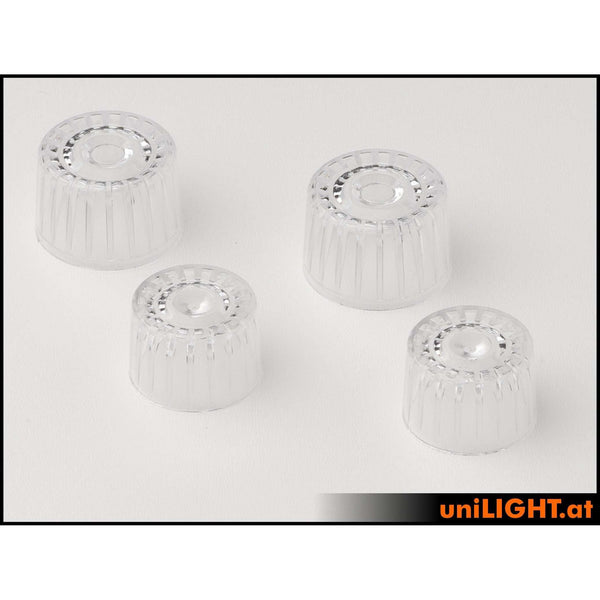 Light caps ROUND for 19mm and 22mm lights - www.AeroPanda.com
