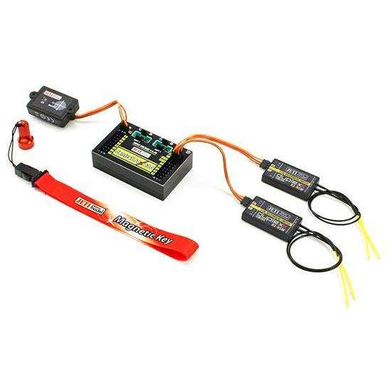 Jeti Central Box 210 Power Distribution Unit w/Magnetic Switch & R3 RS ...